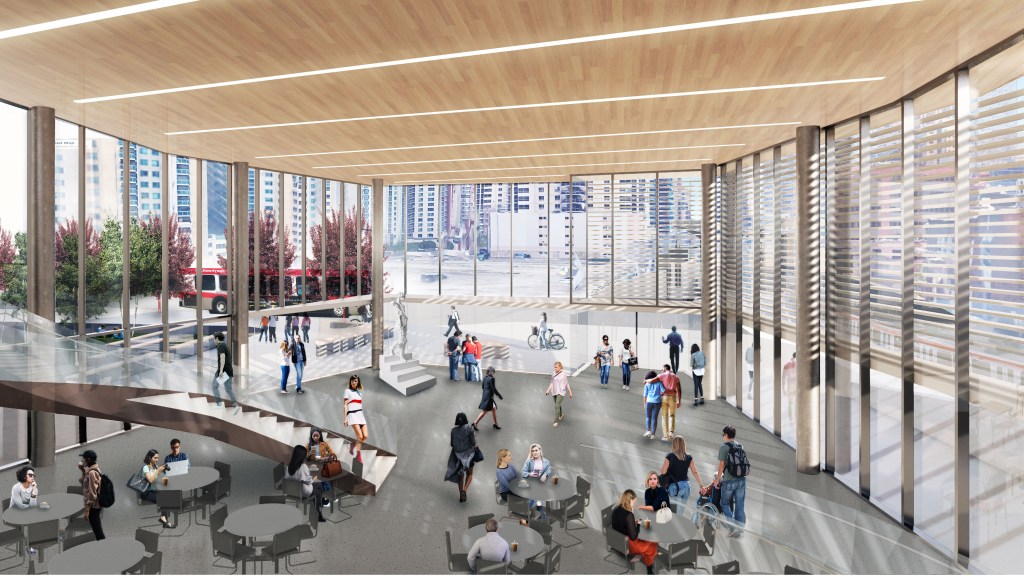 Contemporary Calgary Planetarium Art Gallery | GGA-Architecture